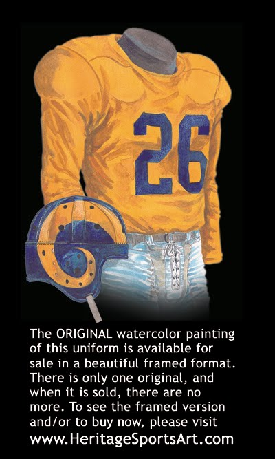 Los Angeles Rams Uniform and Team History | Heritage Uniforms and ...