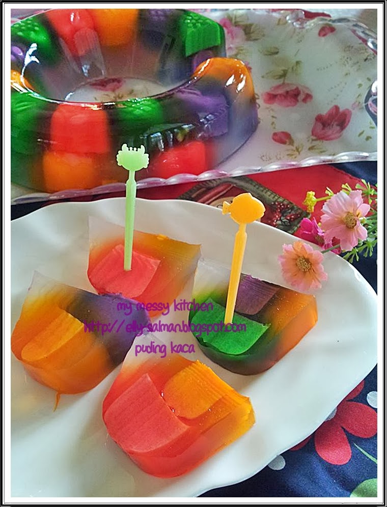 my messy kitchen: Puding kaca aneka buah