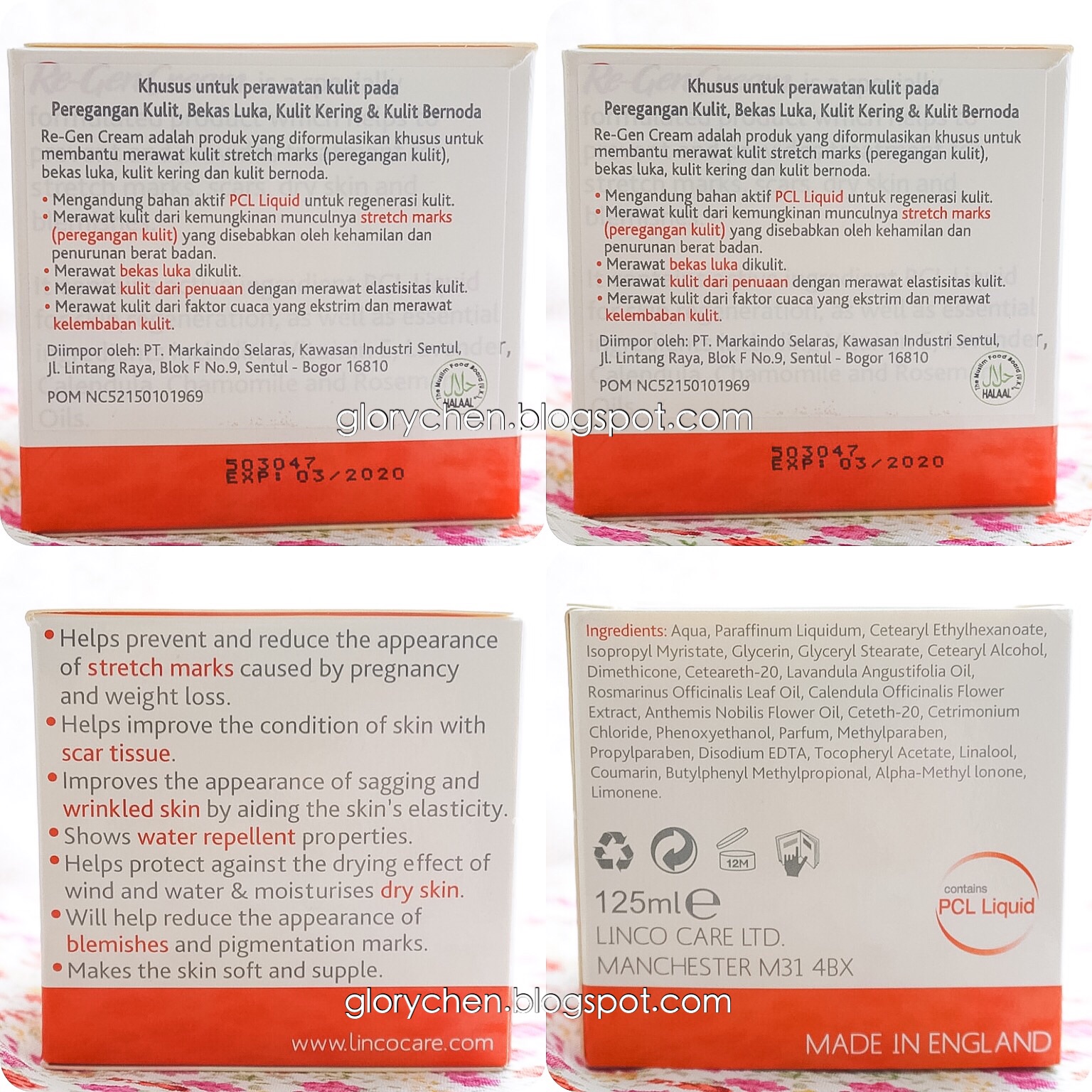 Re-Gen Cream 125 ml Review - Glory Chen