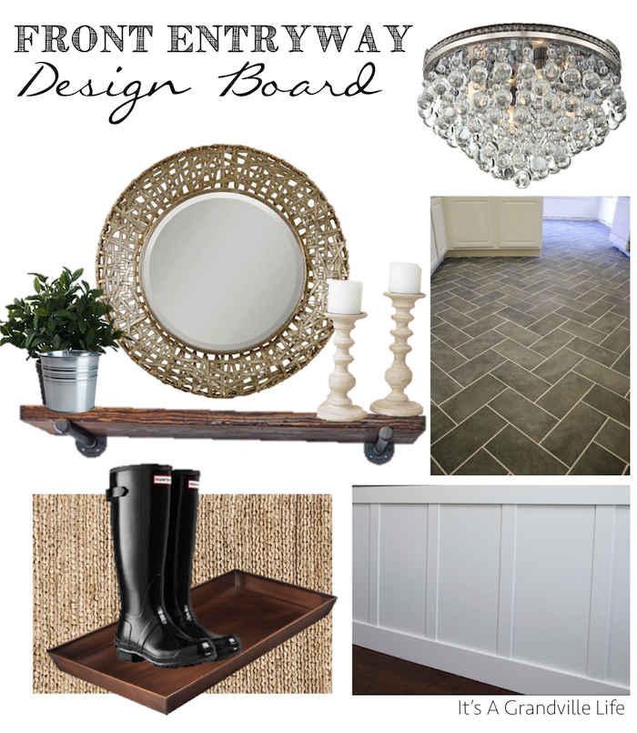 It's A Grandville Life : Front Entryway Design Board