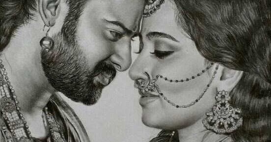 TELUGU WEB WORLD: Pencil Sketch of Bahubali by Shreya