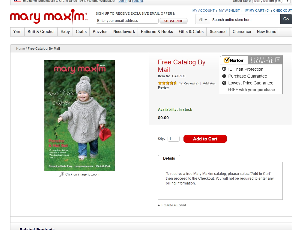 MaryMaxim Knitting Kits and Free Catalog | ViTalina Craft