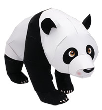 paper crafting: Panda (movie star kungfu panda) Papercraft