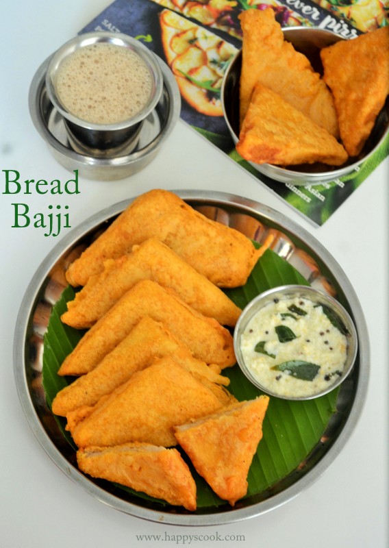 Bread Bajji Recipe | Bread Pakora | Easy Snacks Recipes | Happy's Cook