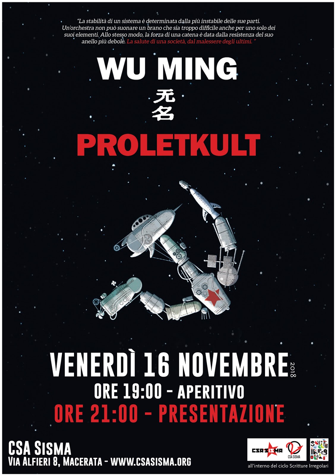 Proletkult / Presentazione con Wu Ming ~ c.s.a. SISMA