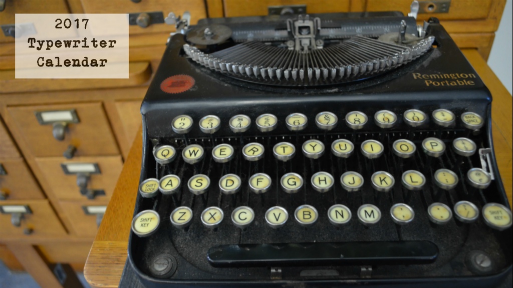 Welcome to the Typosphere: Kickstarter project for a typewriter calendar