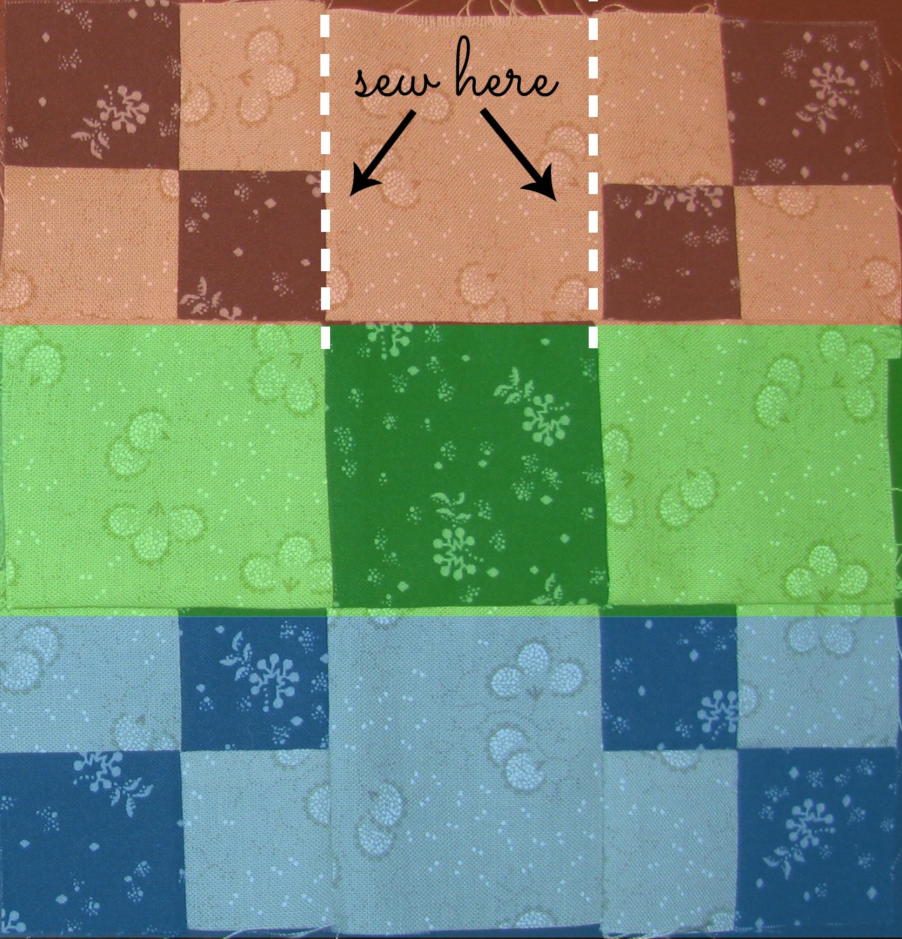 A Simple Kind of Life: Quilting: Variation 9 Patch Block