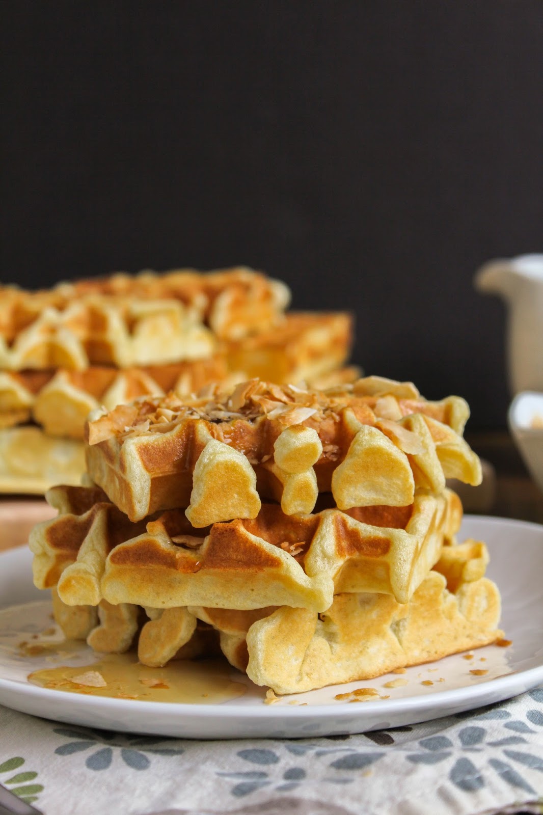 Toasted Coconut Belgian Waffles
