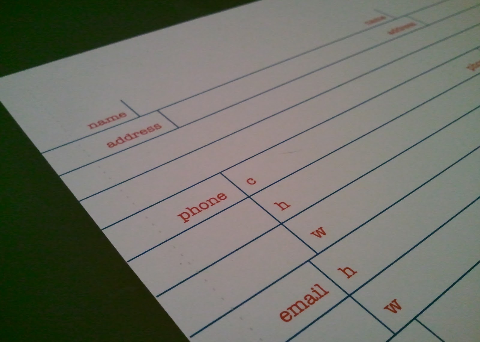 Custom Address Book with pockets