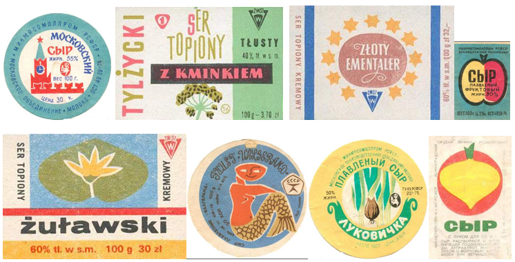 mieke willems: russian cheese labels