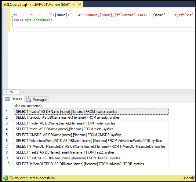 The SQL Server and .NET Hub: Executing T-SQL Statements Against All ... The SQL Server and .NET Hub: Executing T-SQL Statements Against All ...