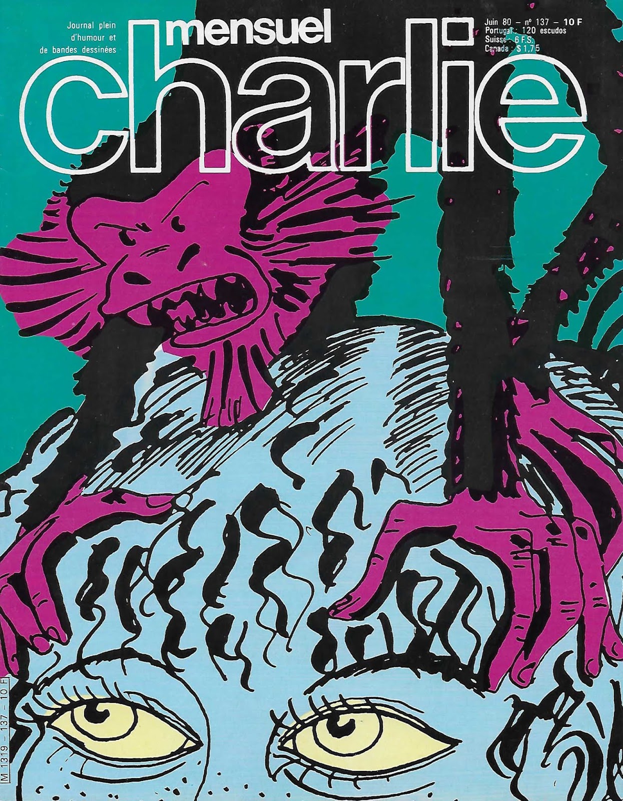 Seulement BD: Charlie 135 - 137 Année 1980 Avril - Mai - Juin. Scan ...