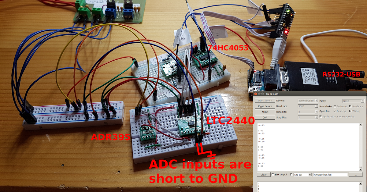 Open source high accuracy DC Multimeter : Breadboarding LTC2440 level ...
