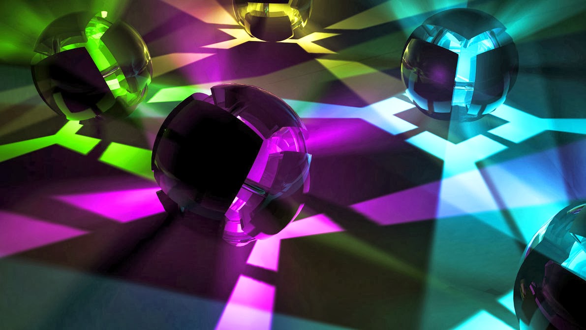 Fondo De Pantalla Abstracto Bolas De Colores Iluminadas Imagenes Hilandy