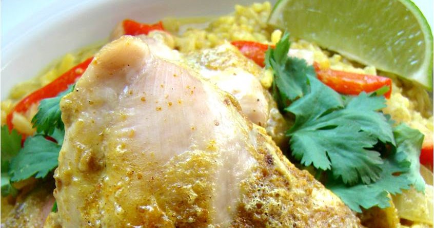 Coconut curry chicken and rice