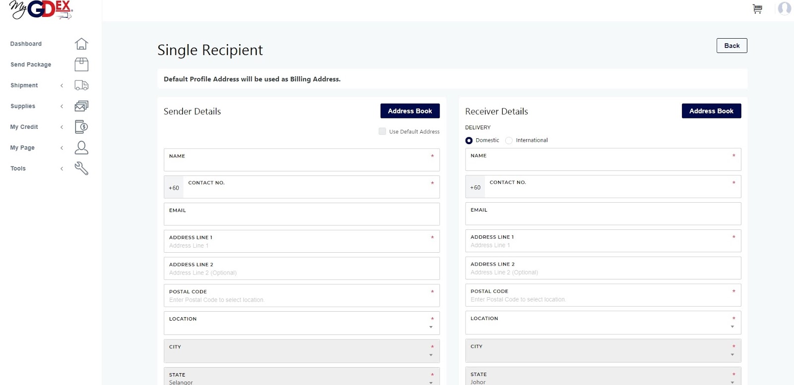 GDEX online shipping service at www.mygdex.com - Jia Shin Lee
