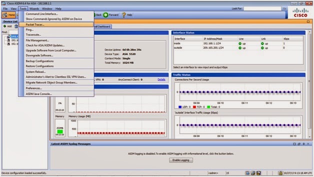 My Network Security Journal: Using Packet Tracer on an ASA