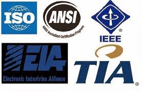 ANSI, EIA, TIA, ISO, IEEE