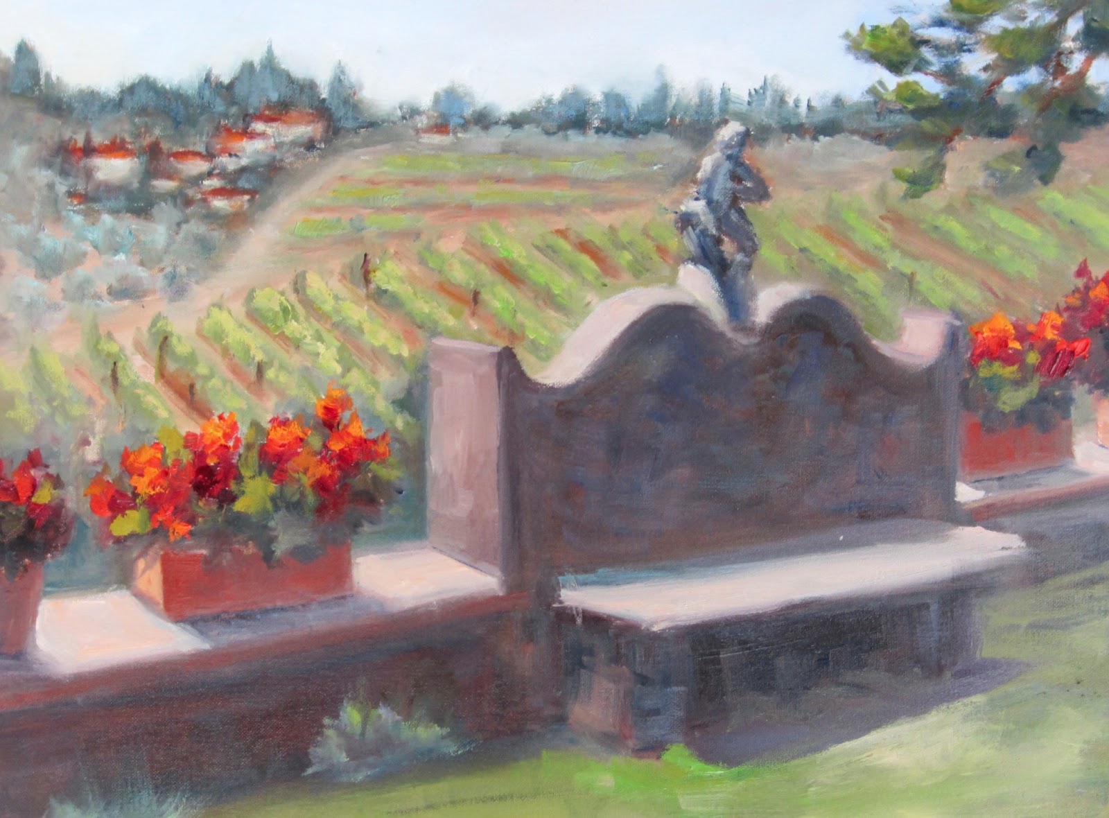 Pat Fiorello - Art Elevates Life: Dievole View: David Sorg Easel