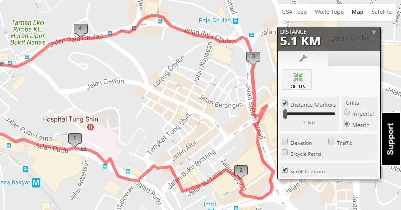 Lari Pagi di Kuala Lumpur ~ West Borneo Road