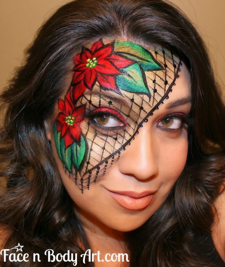 Shawna D. Make-up: Christmas Face painting designs