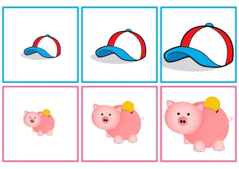 12 imágenes del trabajo con tamaños (chico, mediano y grande)