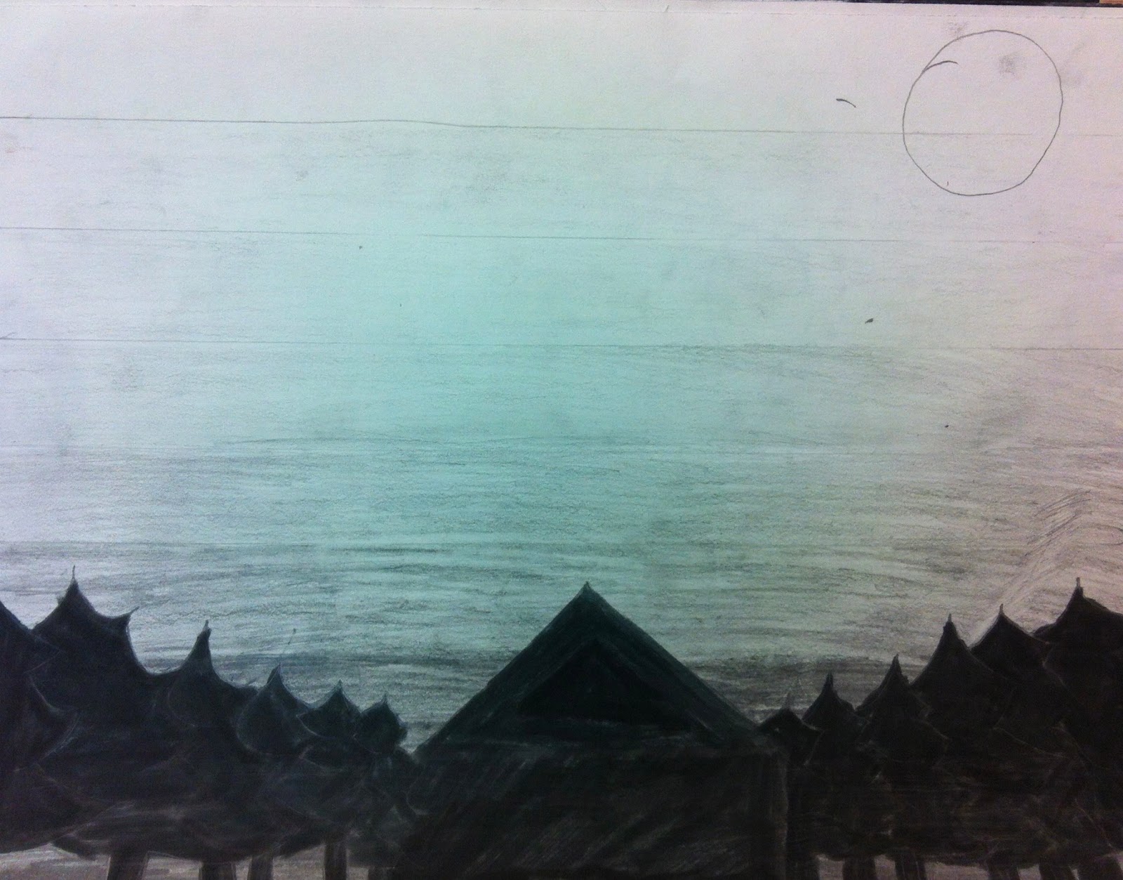 The Art Studio at Cooper Dual Language Academy: Value Scale Silhouettes