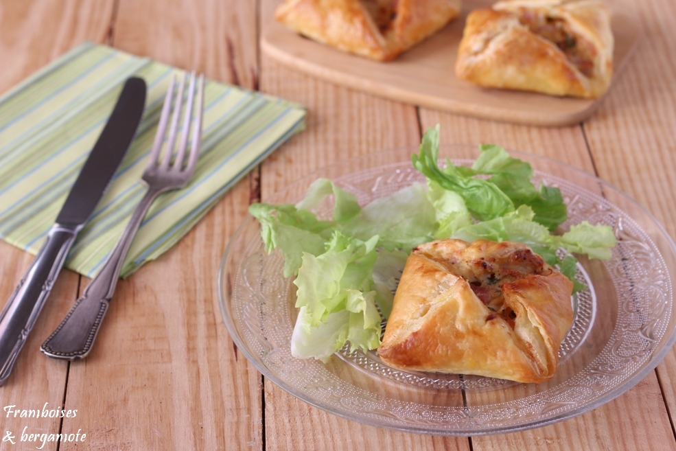 Feuilletés à la viande et au fromage