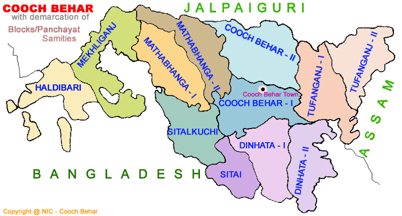 Cooch Behar Map ~ Cooch Behar Palace
