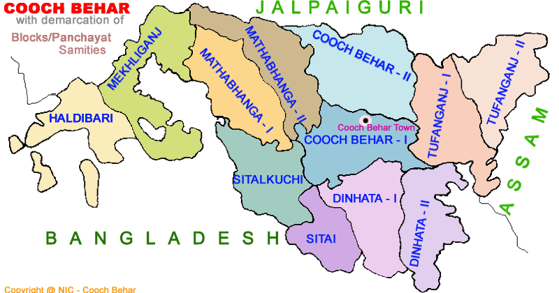 Cooch Behar Map ~ Cooch Behar Palace