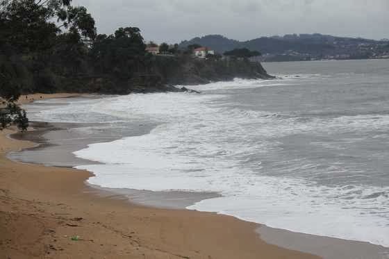 En la playa de Perbes