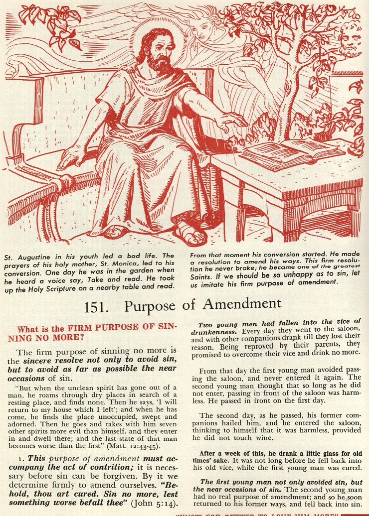 My Catholic Faith: Purpose of Amendment