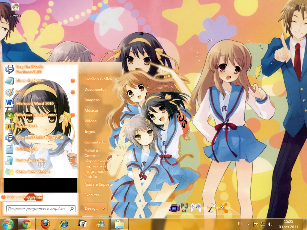 Mais temas de animes para o windows 7