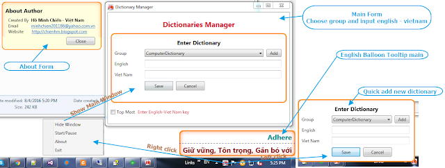 English Balloon Tooltip: Learning english new word easy!