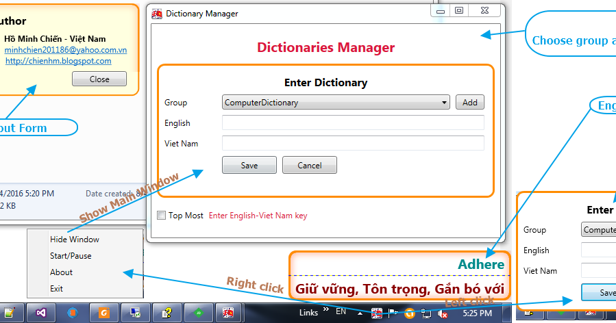 English Balloon Tooltip: Learning english new word easy!