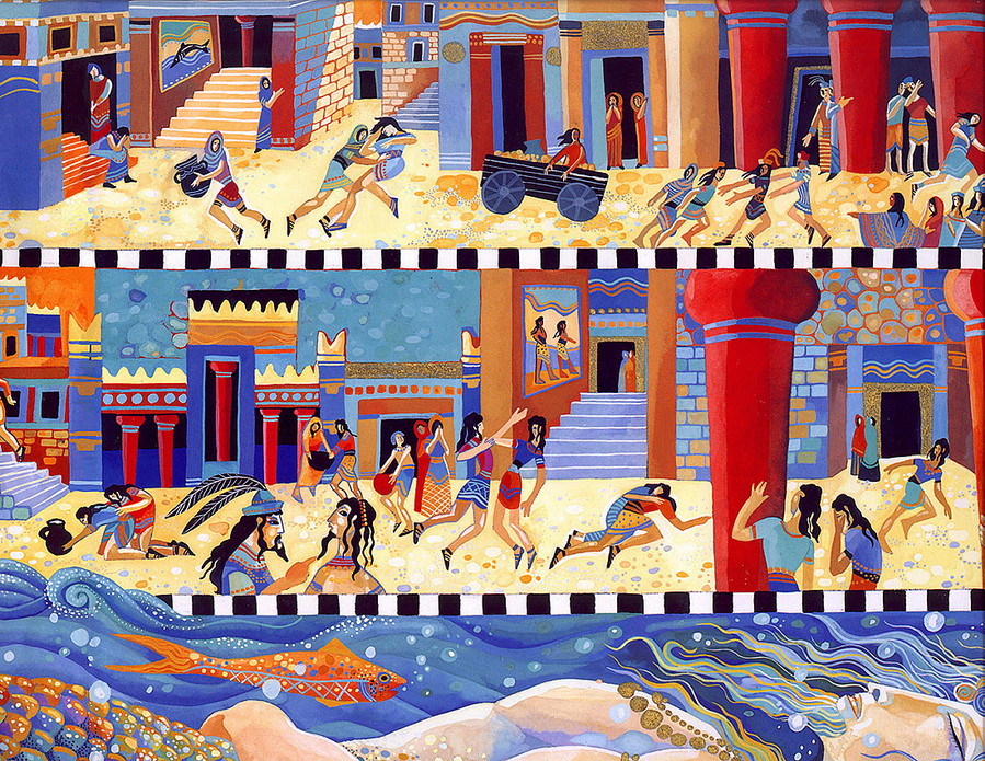 çizgili masallar: Atlantis - The Legend of a Lost City by Christina Balit