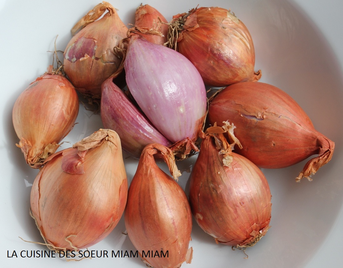 La cuisine des soeurs Miam Miam: ECHALOTES FRITES