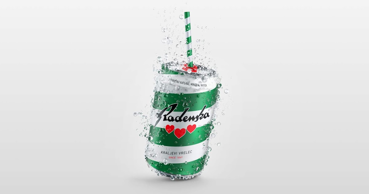Sparkling mineral water Radenska in a can on Packaging of the World ...