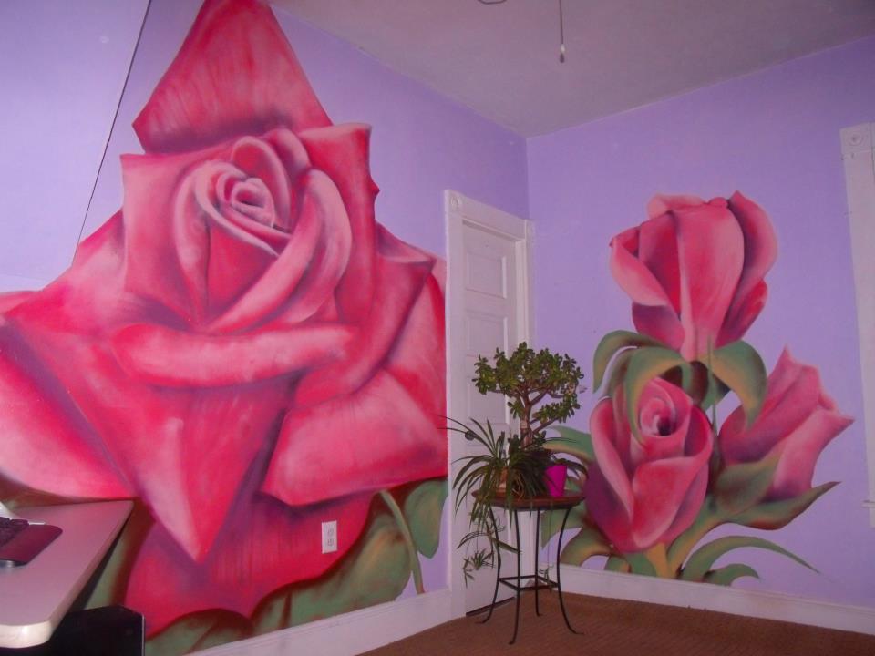 Z. Meunier Art Blog: Rose Mural