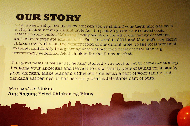 DUDE FOR FOOD: Food News: Manang's Chicken Opens in Visayas Avenue