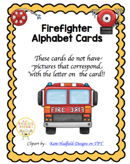Fire Alphabet Cards ~ Preschool Printables