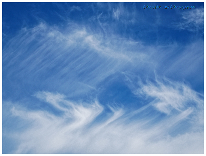 Chwile zaChwycone: Cirrusy, chmury nieba wysokiego