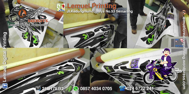 LeMuel Produksi Custom Decal Vinyl Striping Motor Full Body Honda Vario ...