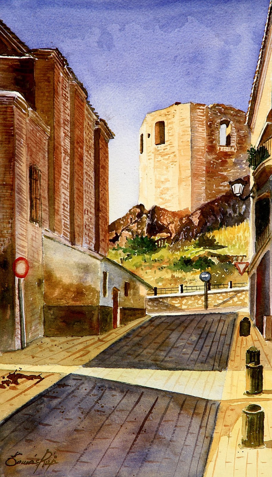 TOMAS RAJA - ACUARELAS - WATERCOLOR: ESCENAS COTIDIANAS