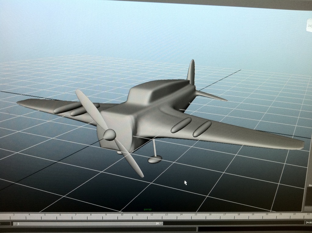 Michelle's Art: Maya Project: Plane