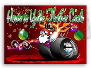 Art-and-Technology: Have a Yule That's Cool - Hot Rod Xmas Cards