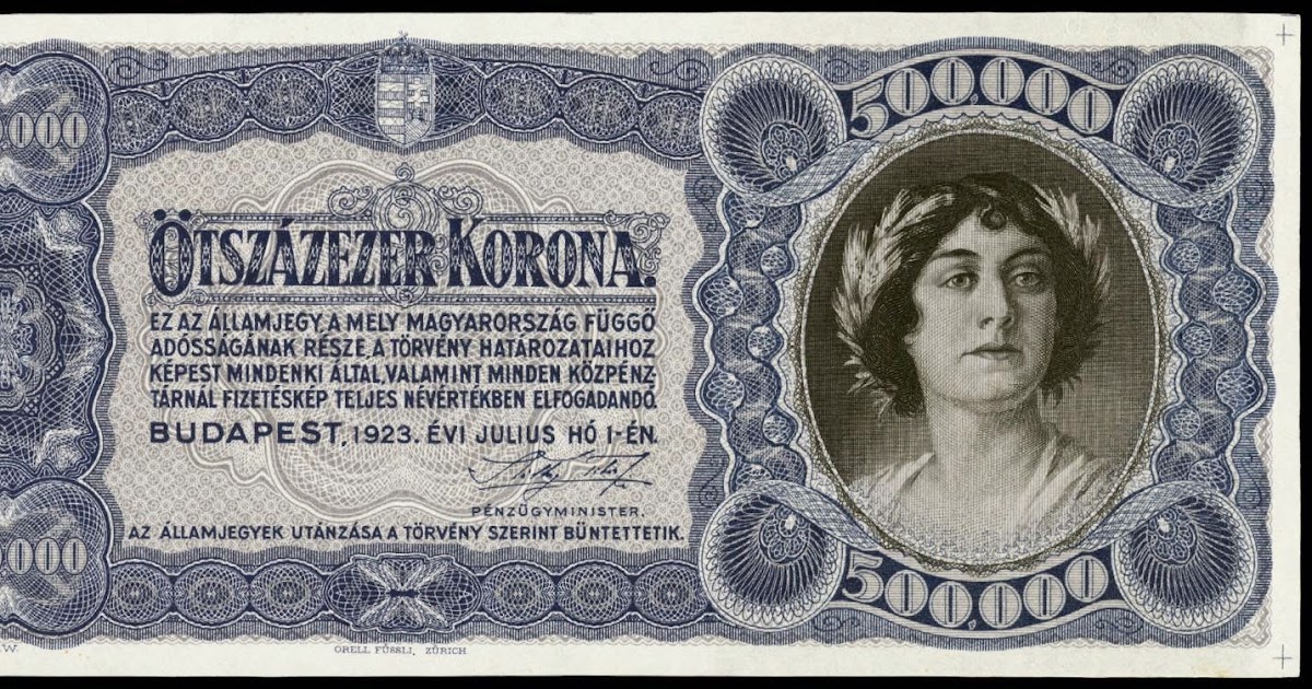 Hungary 500000 Korona banknote 1923|World Banknotes & Coins Pictures ...