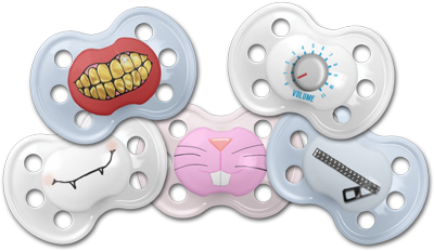bztees2go: Funny Pacifiers For Your Precious Little One