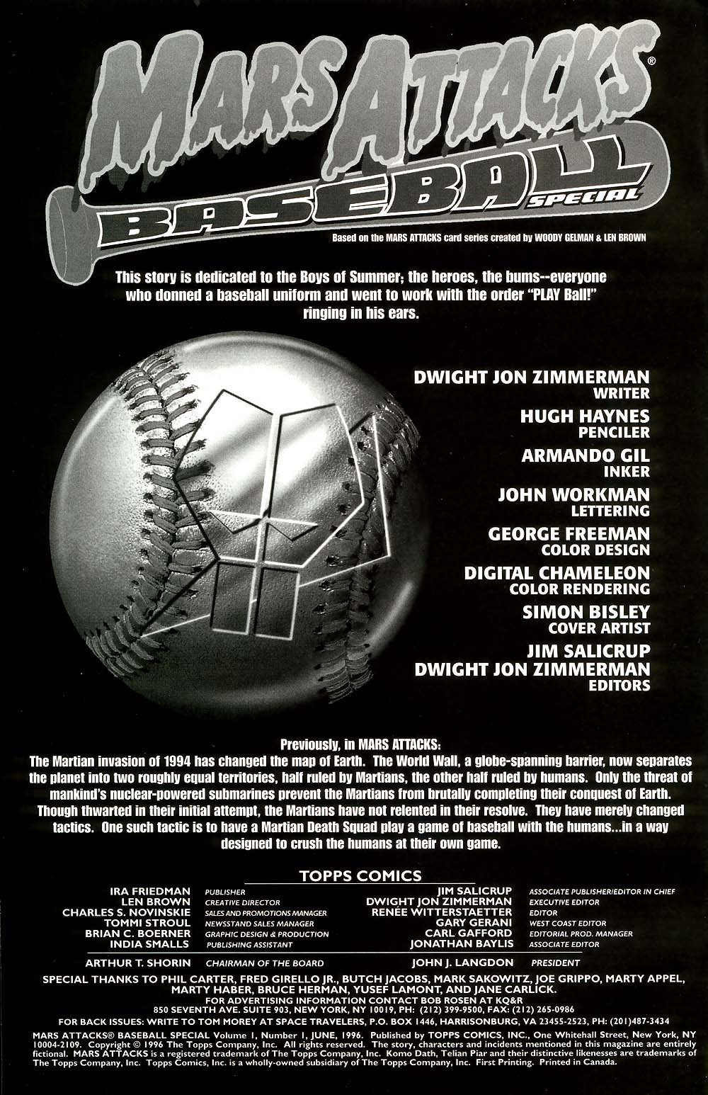 Read online Mars Attacks Baseball Special comic - Issue # Full