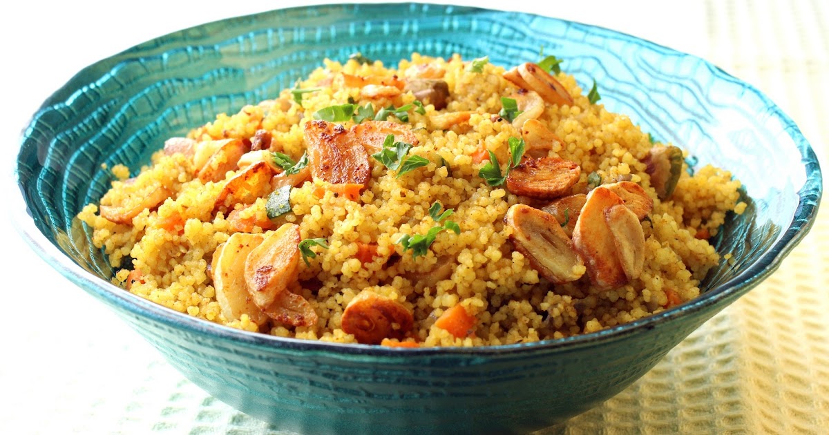 Artsy Bites: Curried Couscous with Fried Garlic
